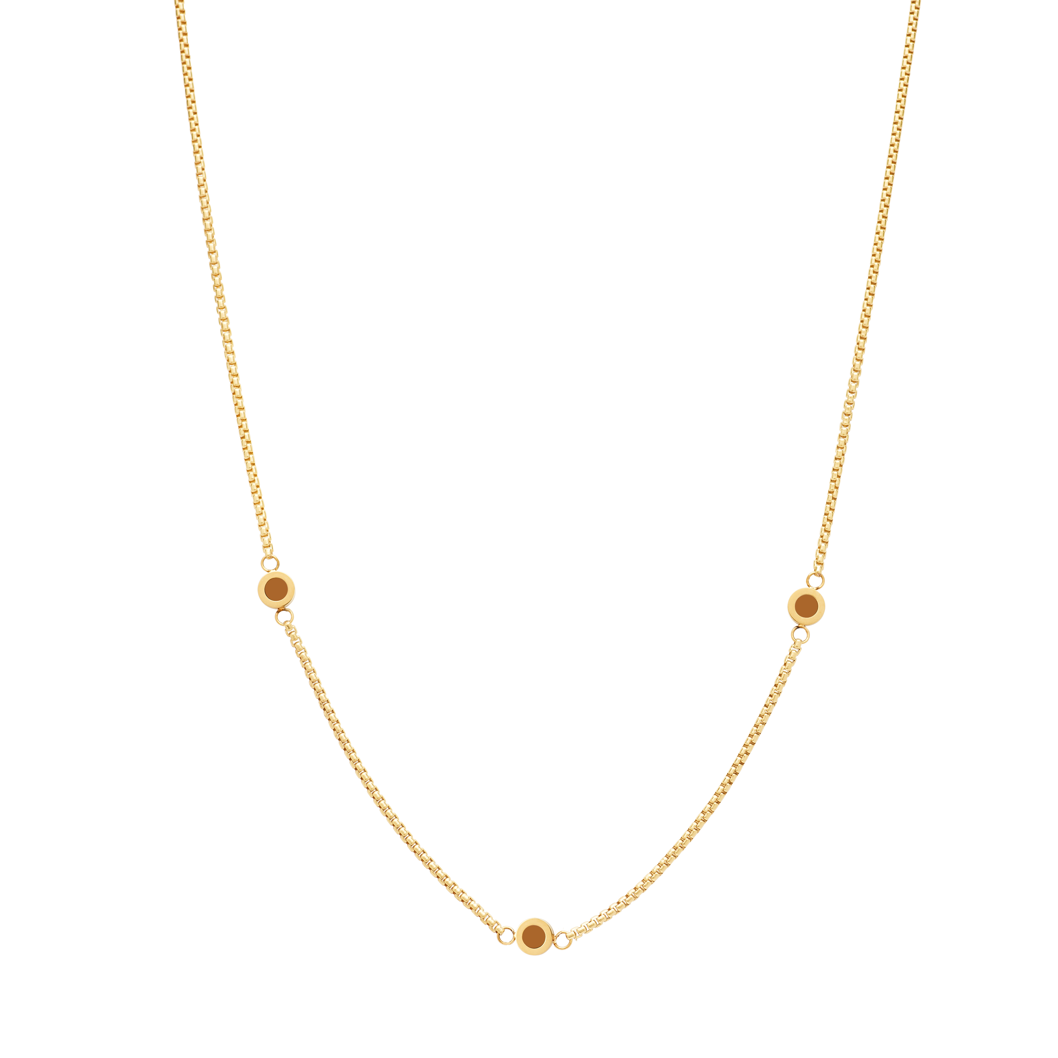 NEW WAVE NUTSHELL 3 CHIPS NECKLACE