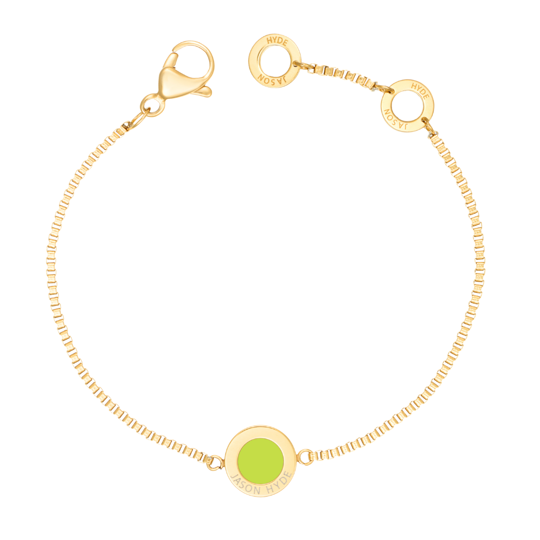 OCEAN LIME GREEN CHIP BRACELET