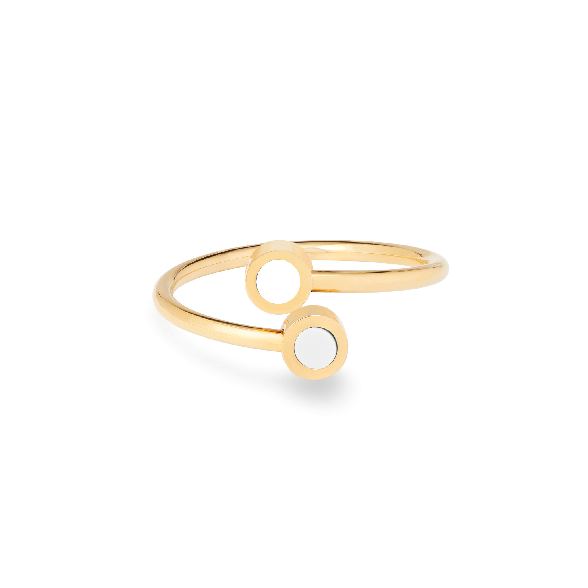 NEW WAVE WHITE CHIPS RING