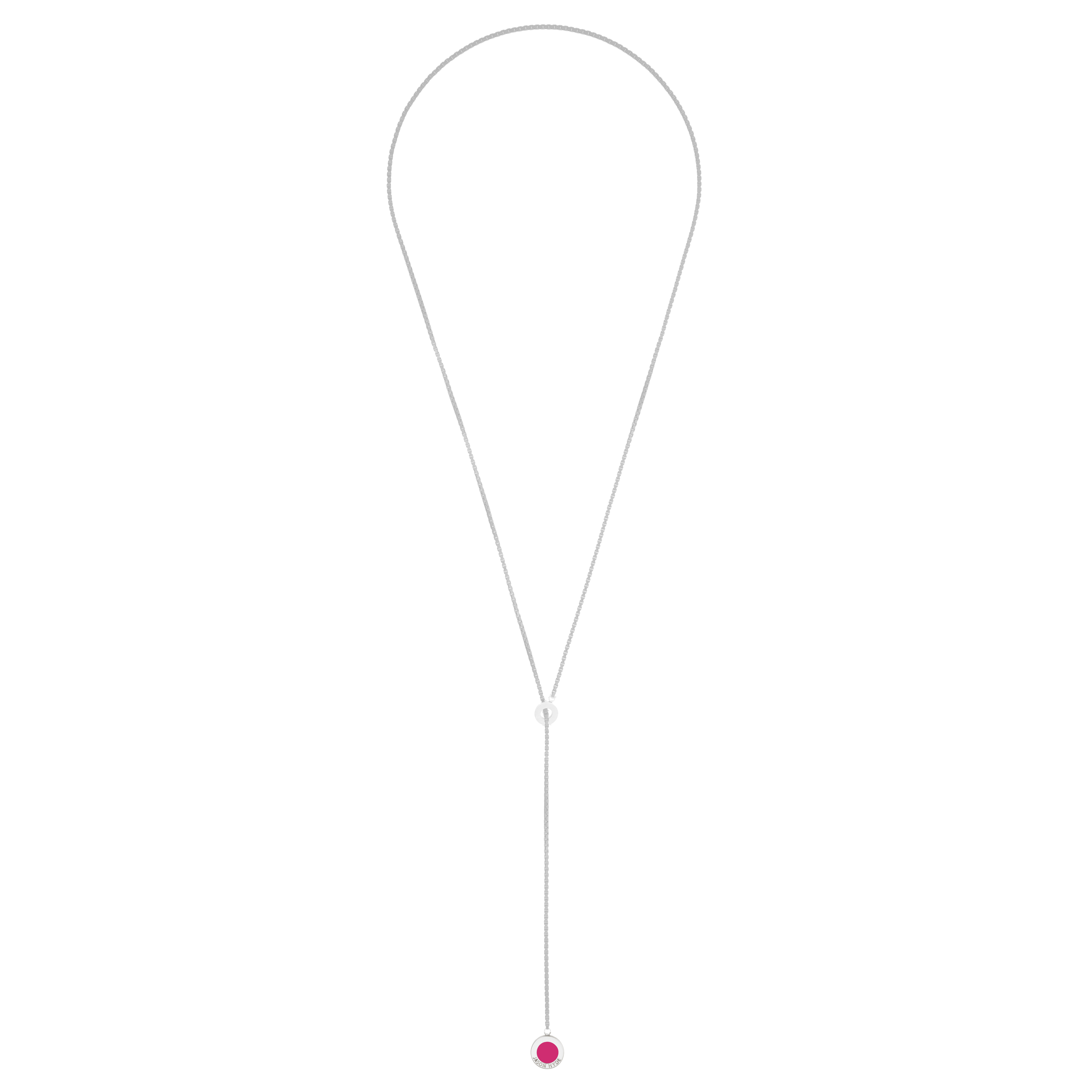 OCEAN RASPBERRY CHIP LARIAT